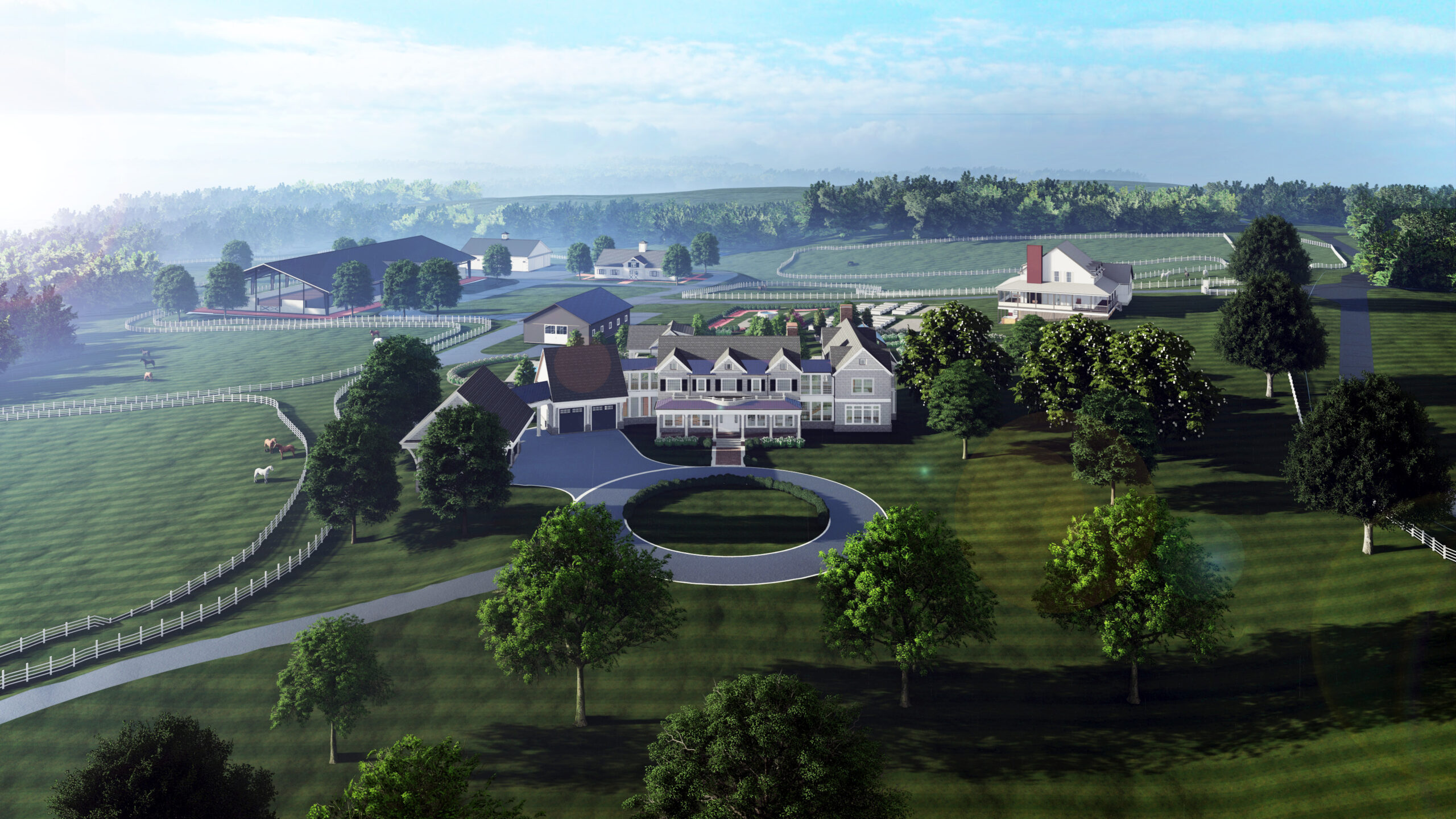 Hidden Gate Farm - Heller Built - Heritage Equine Farm Design Hidden Gate Farm - Heller Built - Heritage Equine Farm Design